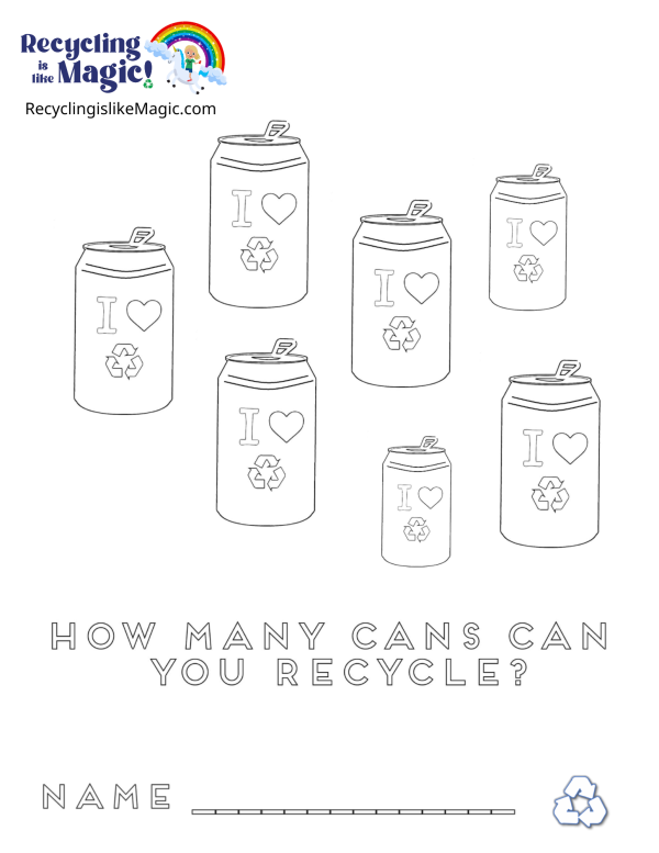 Recycling Coloring Pages for Kids | Recycling is like Magic!